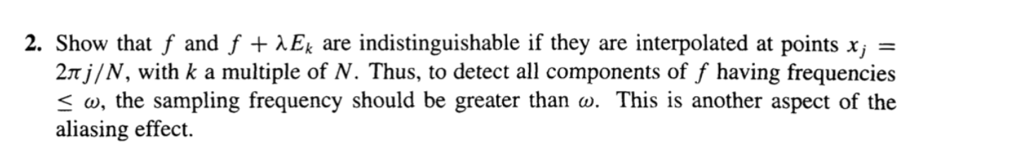 2. Show that f and f + 2Ek are indistinguishable if | Chegg.com