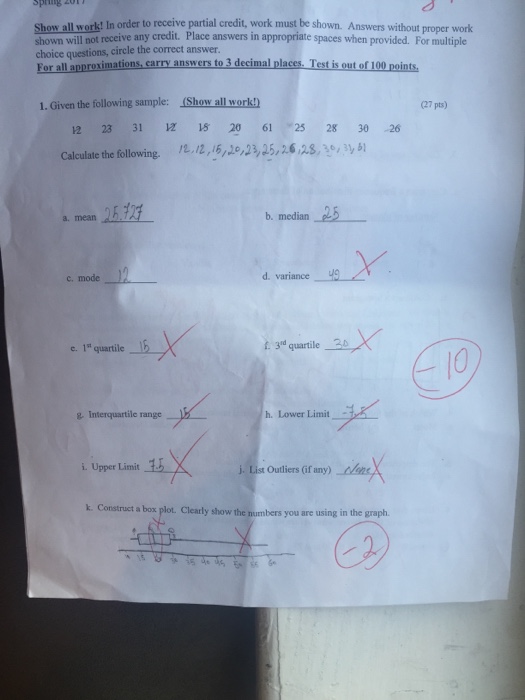 Solved In order to receive partial credit, work must be | Chegg.com