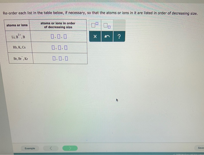 Solved Re-order each list in the table below, if necessary, | Chegg.com