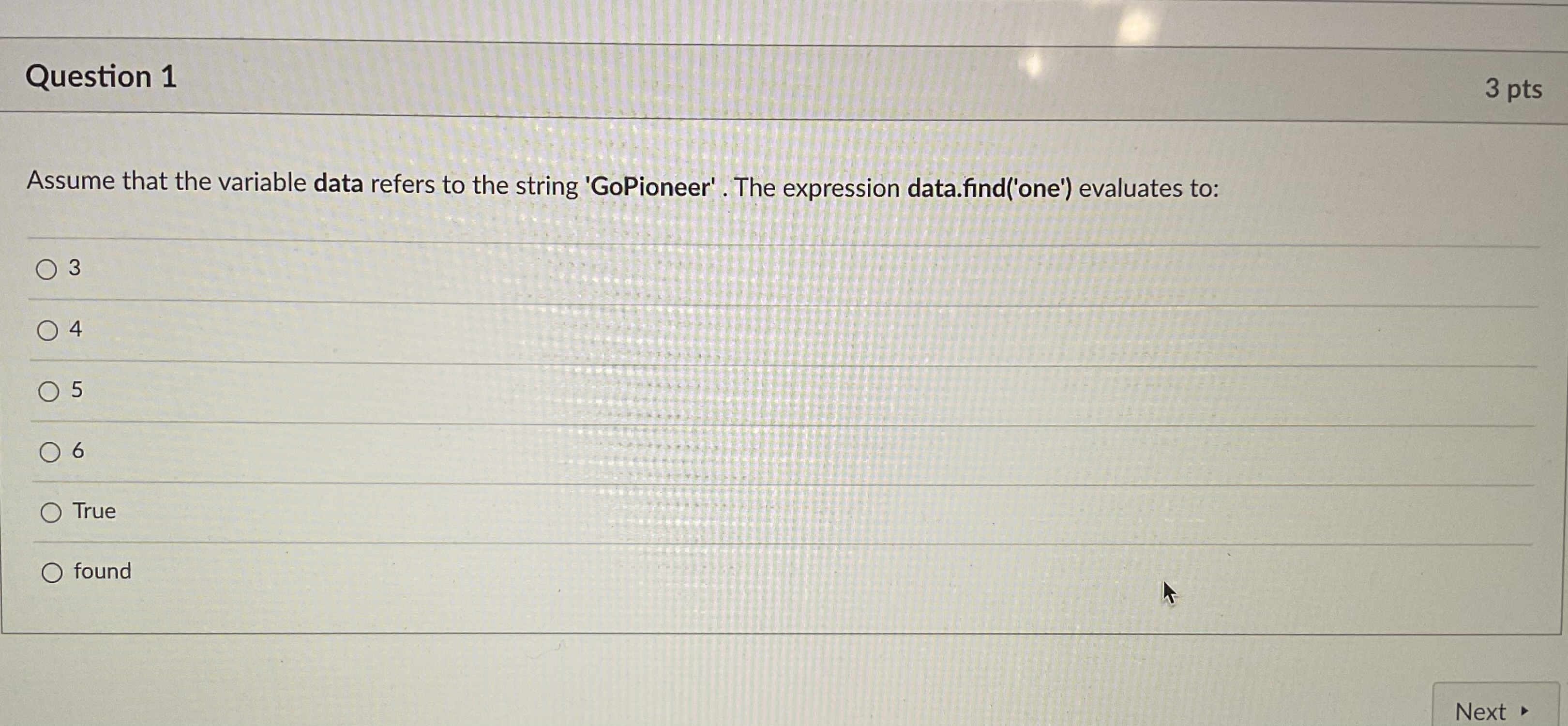 Solved Assume that the variable data refers to the string | Chegg.com