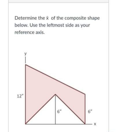Solved Determine the x of the composite shape below. Use the | Chegg.com
