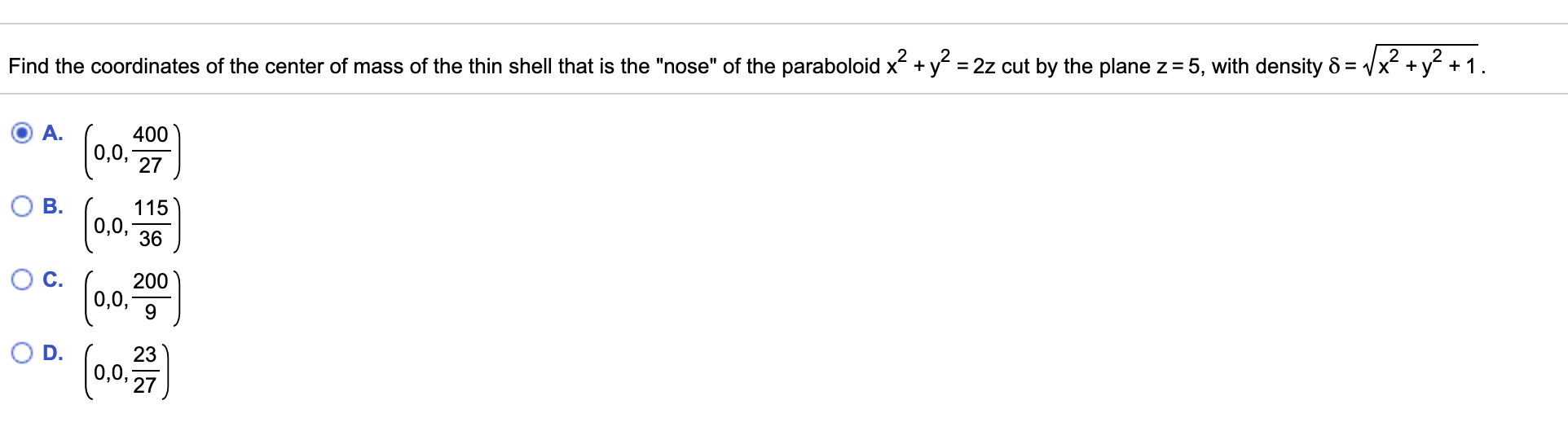 Solved Find the coordinates of the center of mass of the | Chegg.com