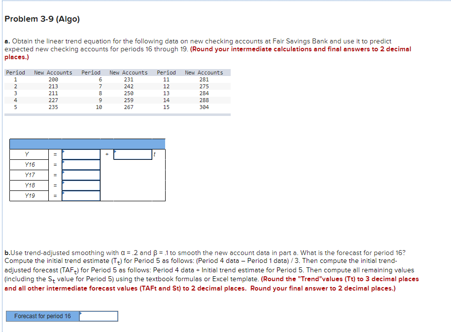 Solved Problem 3-7 (Algo) Freight car loadings over an | Chegg.com