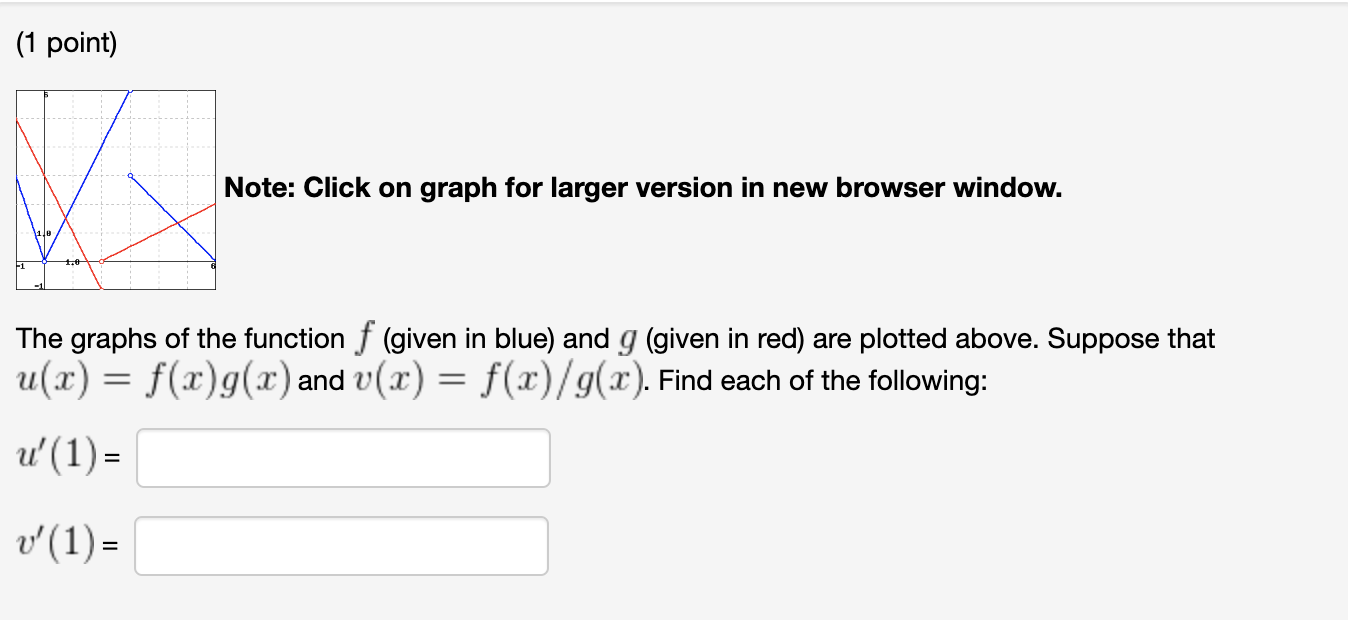 Solved (1 point) Note: Click on graph for larger version in | Chegg.com