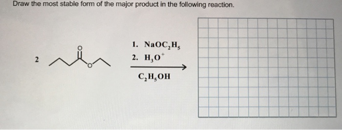 Solved Draw the most stable form of the major product in the | Chegg.com