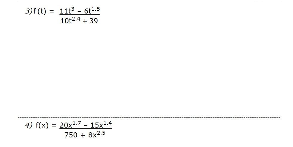 Solved Find the derivative of each expression. Use | Chegg.com