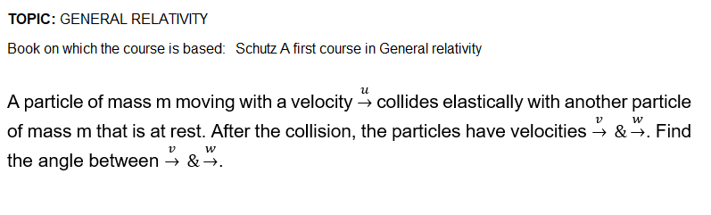 Solved Please I need an expert in general relativity, solve | Chegg.com