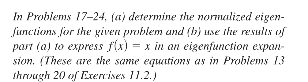 Solved In Problems 17-24, (a) determine the normalized | Chegg.com
