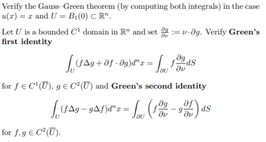 Solved Verify the Gauss-Green theorem (by computing both | Chegg.com