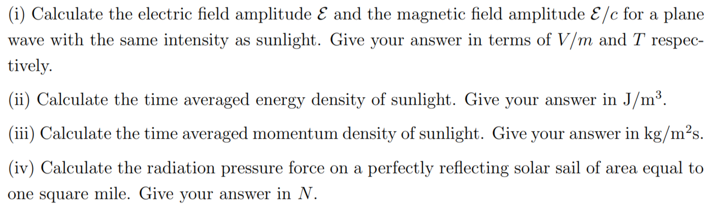 Solved 4. Electromagnetic waves. An electromagnetic plane | Chegg.com