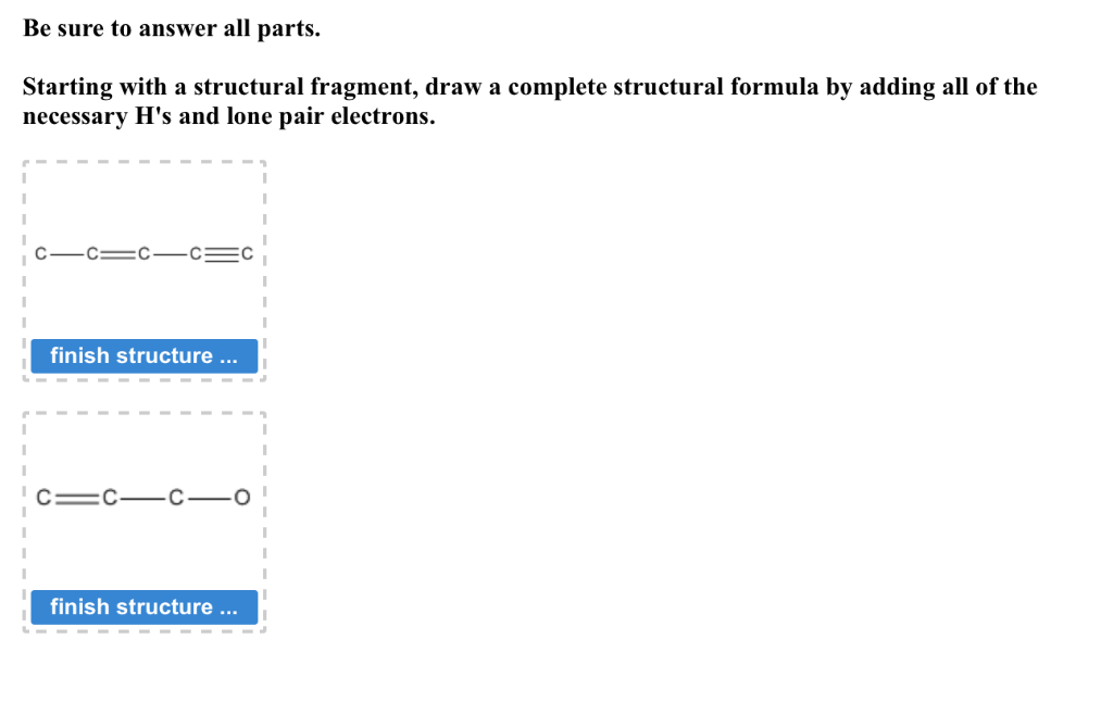 Solved Be sure to answer all parts. Starting with a | Chegg.com