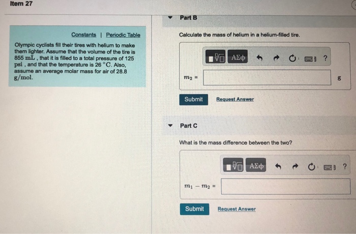 Solved Item 27 Part A Constants I Periodic Table Calculate | Chegg.com