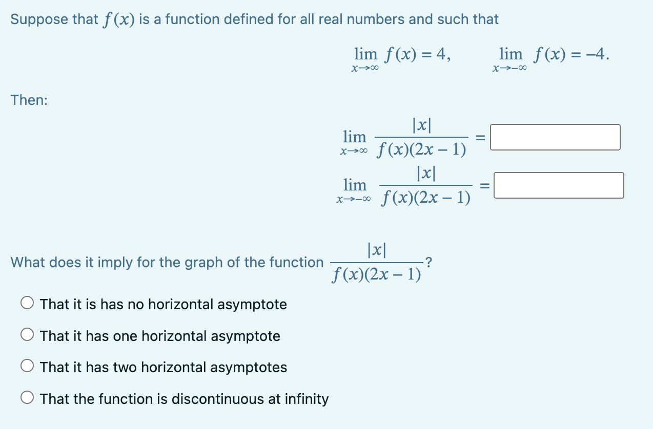 Solved Suppose that f(x) is a function defined for all real | Chegg.com