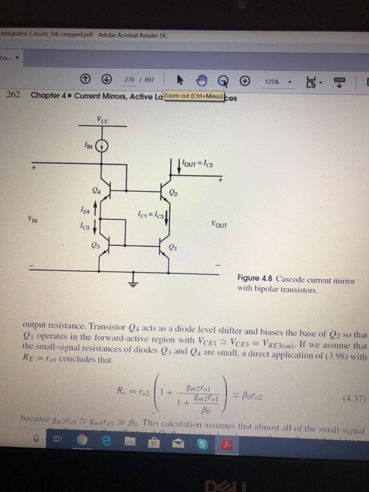 1)Use small signal analysis model for find cascode | Chegg.com
