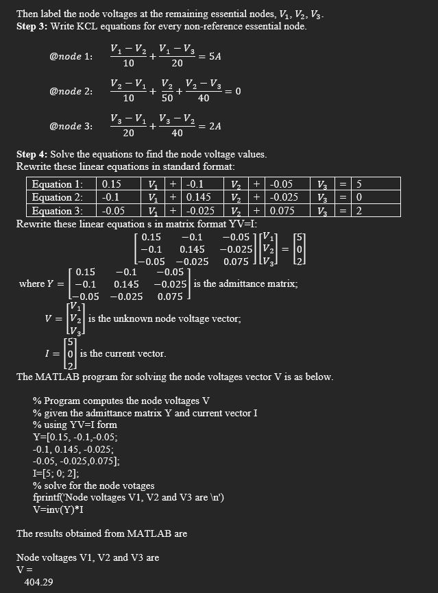 Solved Then label the node voltages at the remaining | Chegg.com