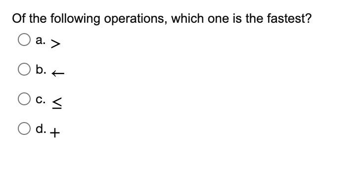 Solved What is the dominant operation in this algorithm? 1. | Chegg.com