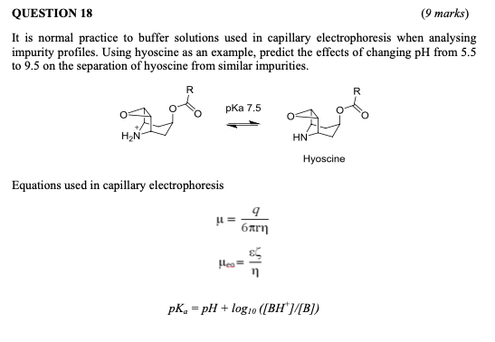 Solved QUESTION 18It is normal practice to buffer solutions | Chegg.com