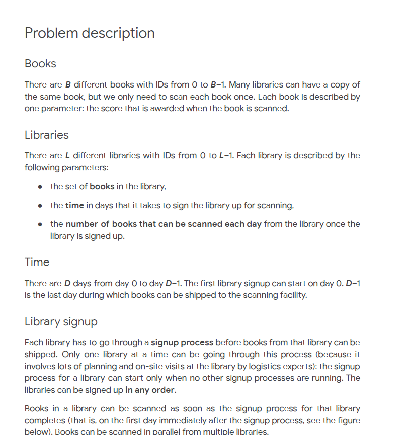 Solved Problem description Books There are B different books | Chegg.com