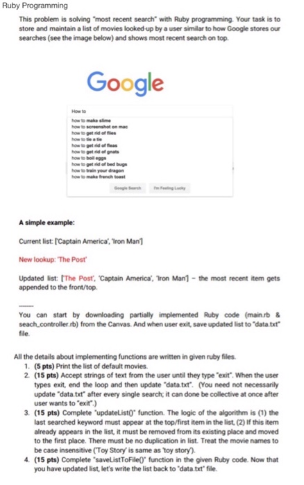 Solved Ruby Programming This Problem Is Solving Most Recent