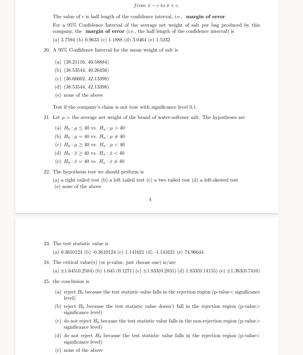 Solved Suppose that a company of a brand of water-softener | Chegg.com