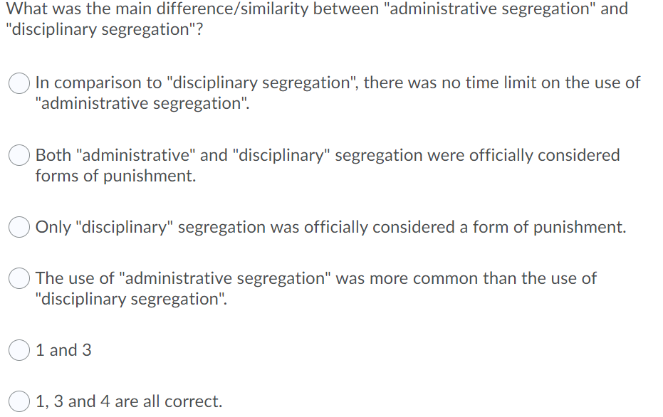 Solved What was the main difference/similarity between | Chegg.com