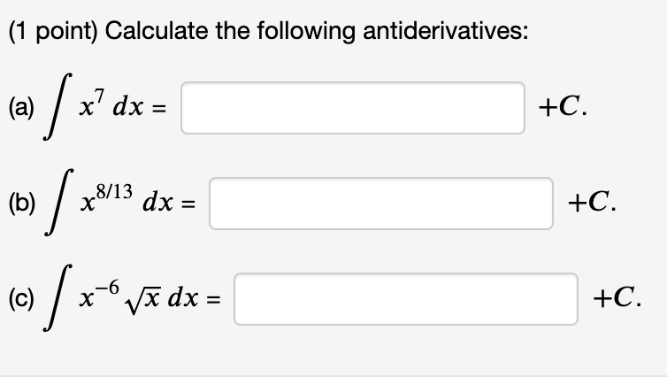 Solved 6 (1 point) Consider the function f(x) = 5 x2 Let | Chegg.com