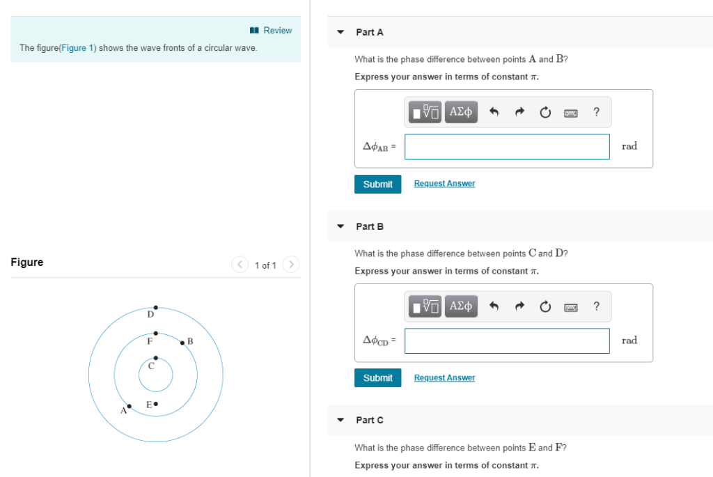 Solved Review Part A The figure(Figure 1) shows the wave | Chegg.com