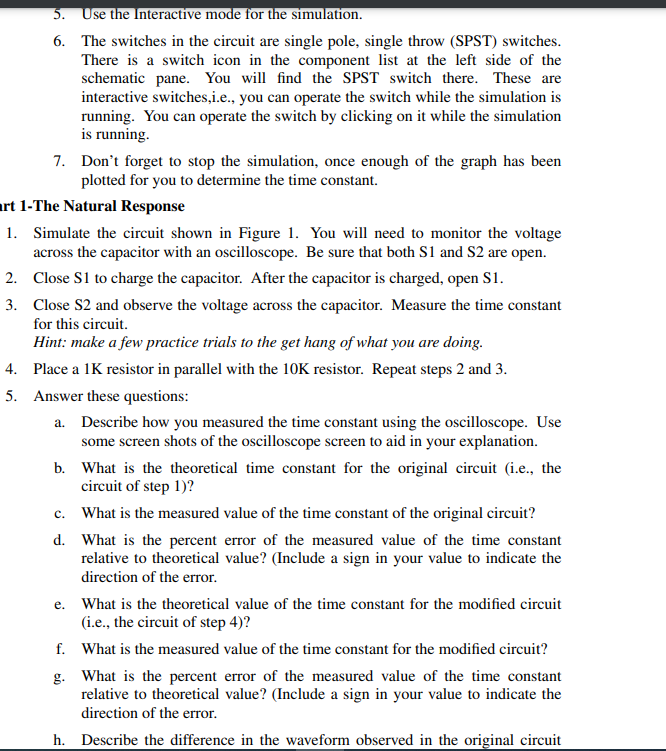 Solved PURPOSE The purpose of this lab is to observe the | Chegg.com