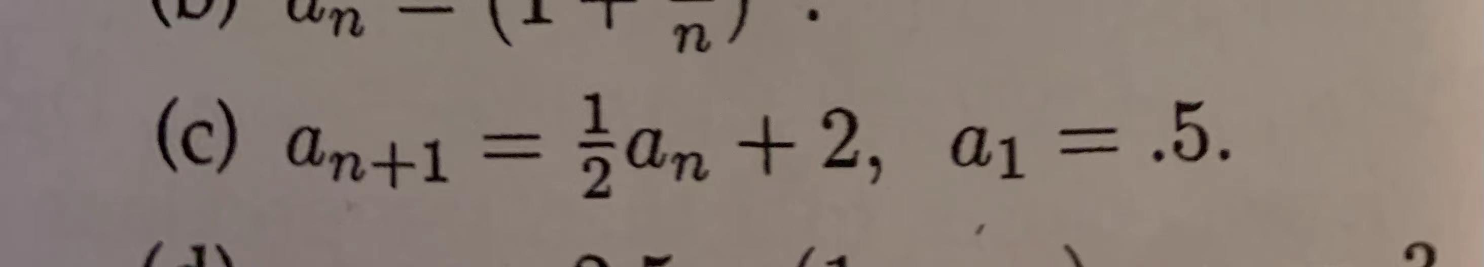 Solved 9. (a) Let {an} be the sequence in problem 1(c) of | Chegg.com