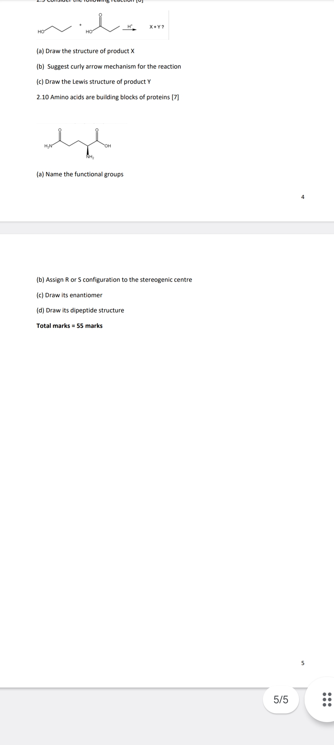 Solved (a) Draw the structure of product X (b) Suggest curly | Chegg.com