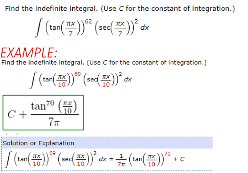 Solved Find the indefinite integral. (Use C for the constant | Chegg.com