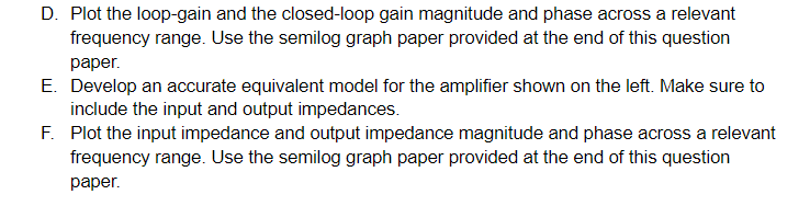 Solved You are building an amplifier shown on the left using | Chegg.com