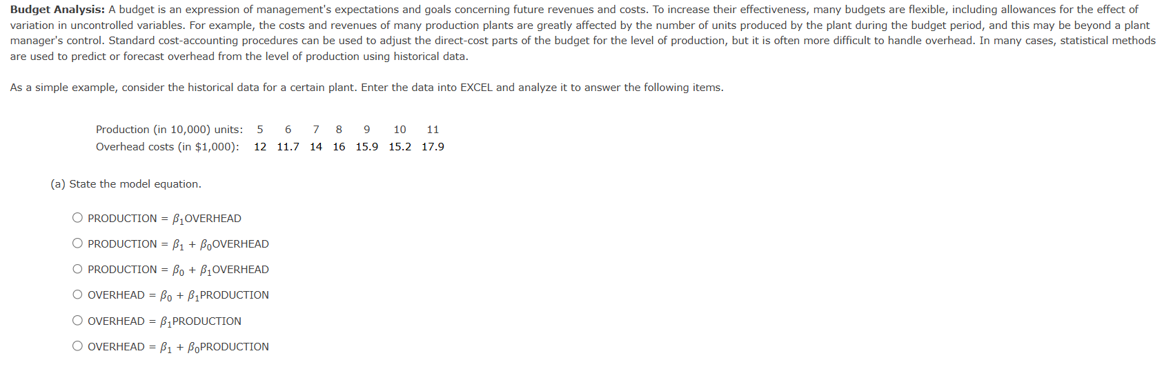 Solved Budget Analysis: A budget is an ﻿expression of | Chegg.com