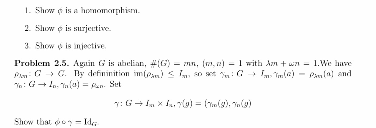 Solved 2.1 Structure of Finite Abelian Groups Theorem 2.2 | Chegg.com