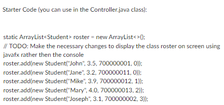 Solved ssignment 9: Gradebook - javaFX roblem statement: ou | Chegg.com