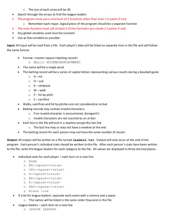 Solved Objective: Use programming fundamentals (loops, | Chegg.com