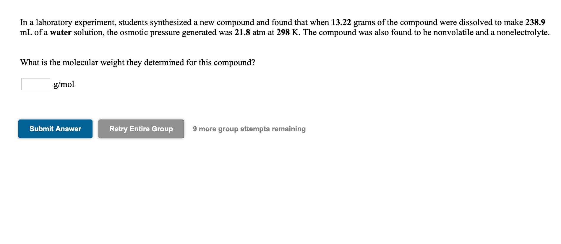 Solved In a laboratory experiment, students synthesized a | Chegg.com