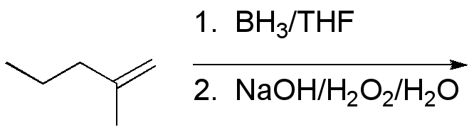Solved 1. BH3/THF 2. NaOH/H2O2/H2O | Chegg.com