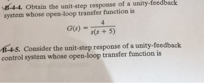 Solved -4-4. Obtain the unit-step response of a | Chegg.com