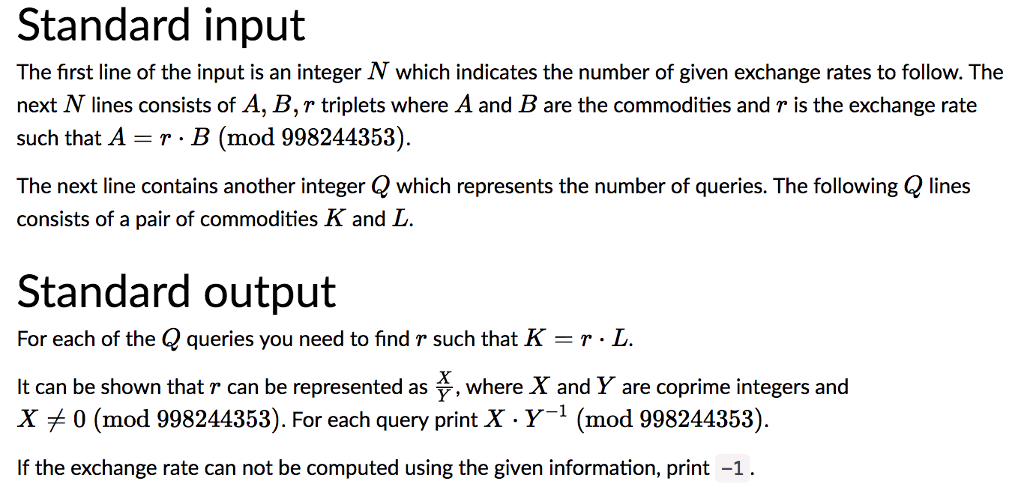 Standard input The first line of the input is an | Chegg.com