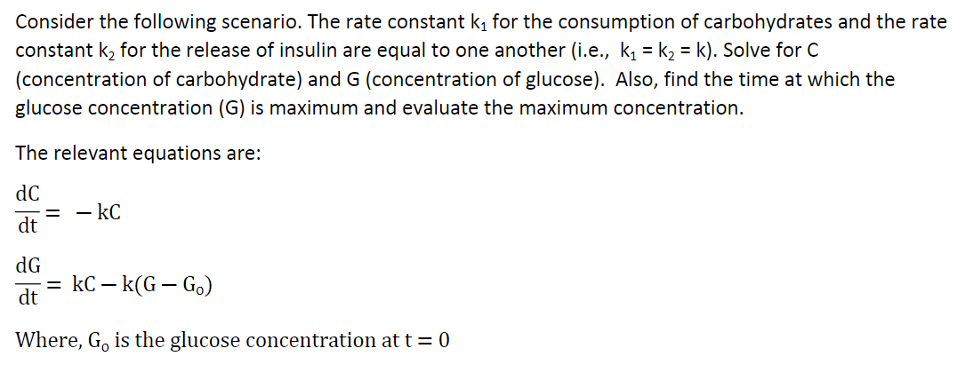 Solved Consider the following scenario. The rate constant k1 | Chegg.com