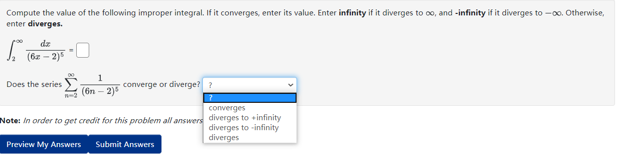 Solved Compute the value of the following improper integral. | Chegg.com