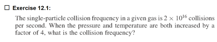 Exercise 12.1: The single-particle collision | Chegg.com