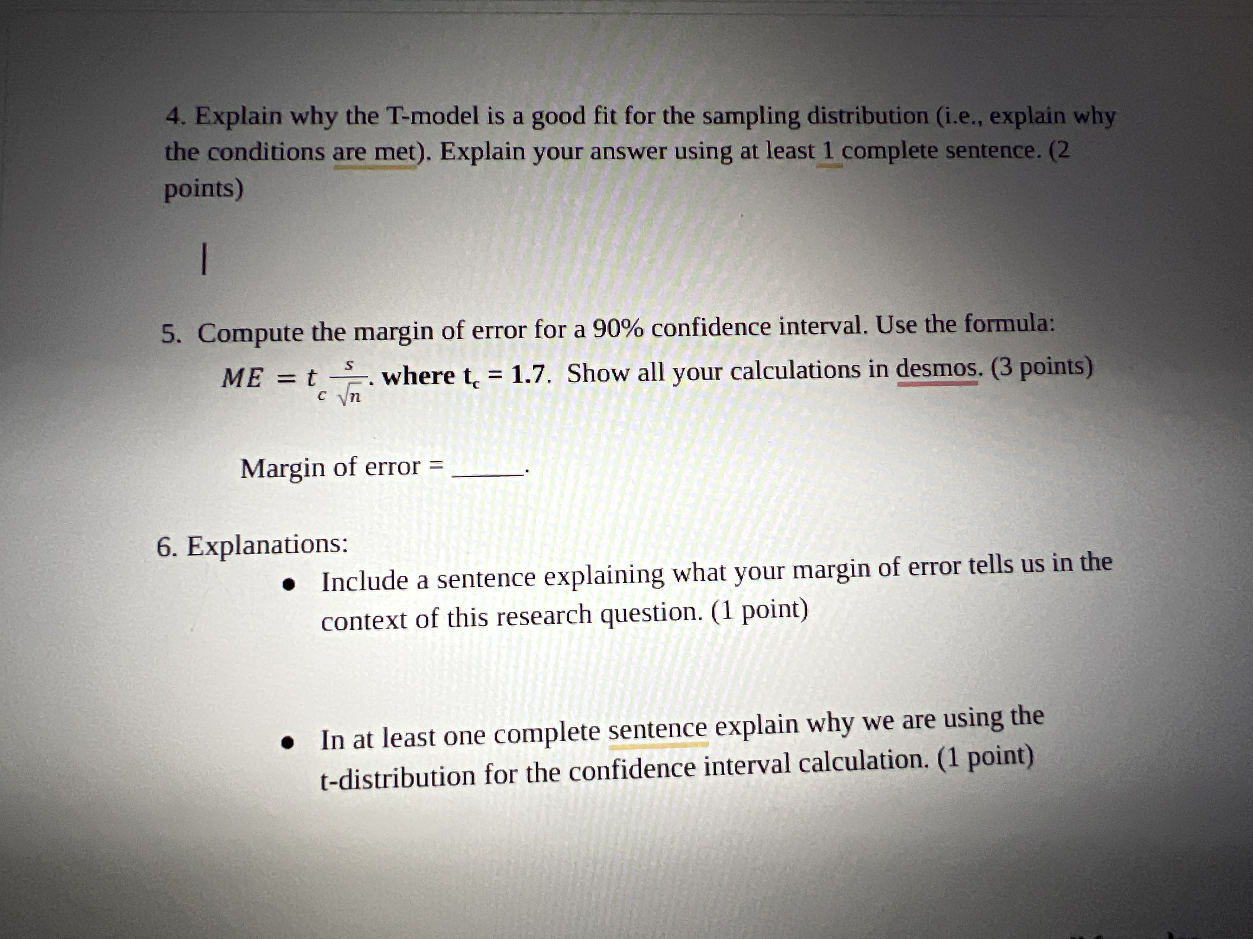 Solved 4. Explain why the T-model is a good fit for the | Chegg.com