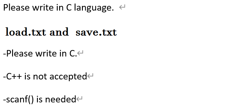 Solved Please Write In C Language Loadtxt And Savetxt 