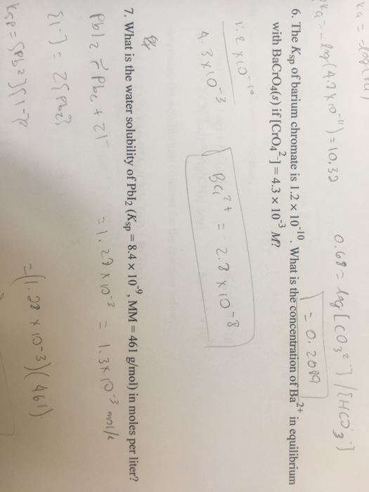 Solved The K_sp of barium chromate is 1 2 times 10^-10. What | Chegg.com