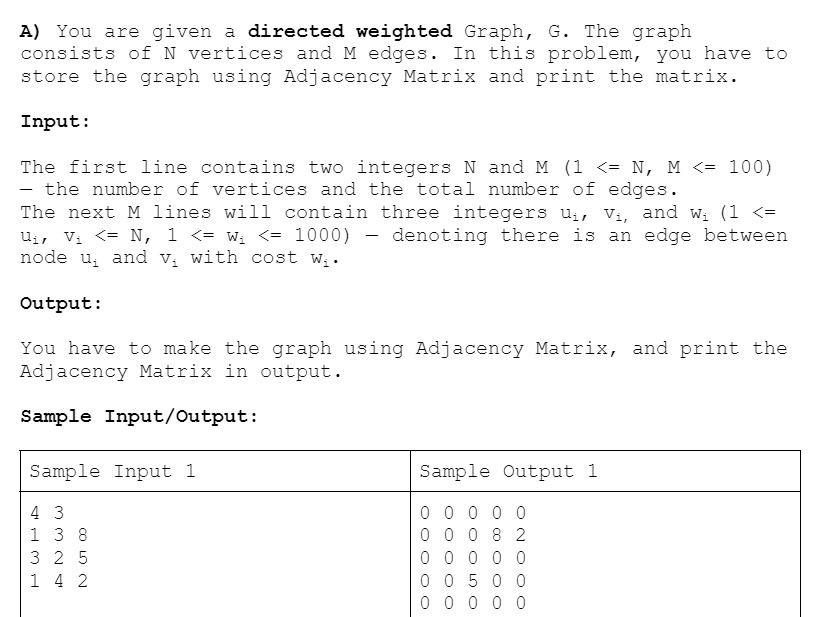 Solved Please code in Python (it is a must). For each | Chegg.com