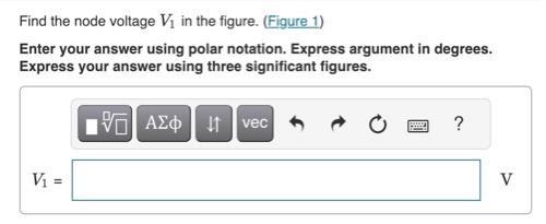 Solved Figure 1 of 1Find the node voltage V1 in the figure. | Chegg.com