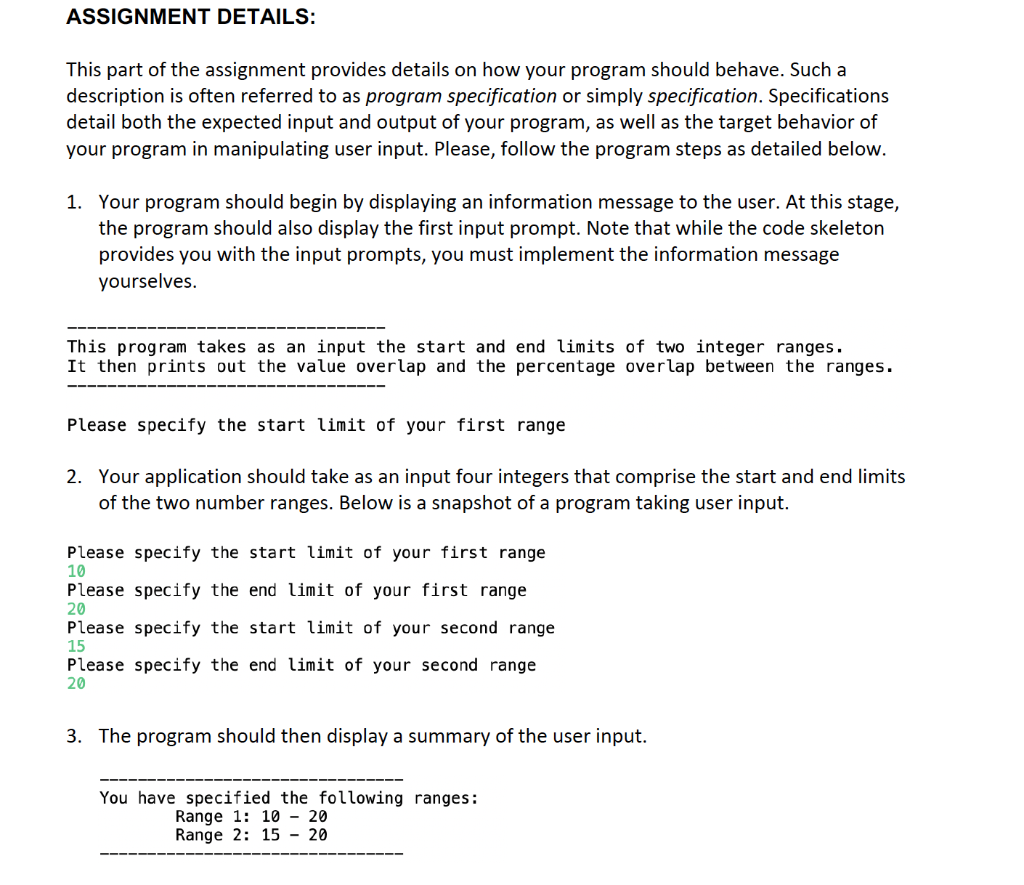 Solved ASSIGNMENT DETAILS: This part of the assignment | Chegg.com