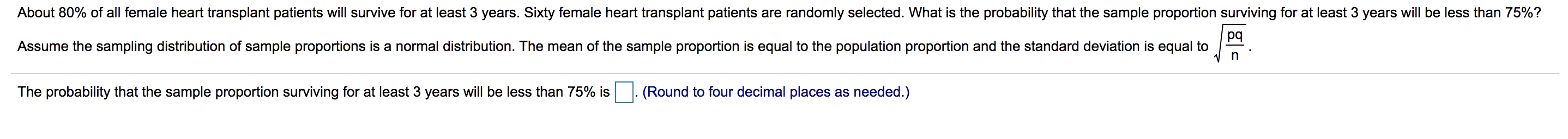 Solved Determine if the finite correction factor should be | Chegg.com